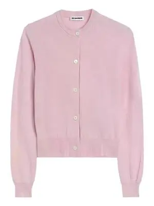 JIL SANDER Crew-neck Cardigan - Pink
