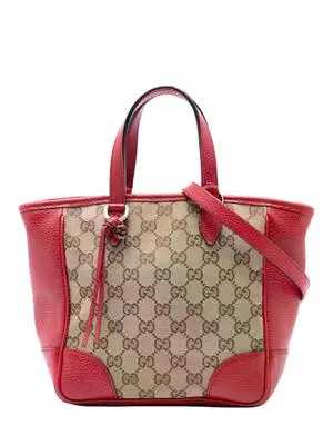 Gucci Small Gg Canvas Bree Satchel - Brown