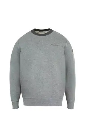 Moncler Logo-patch Crewneck Sweatshirt - Grey