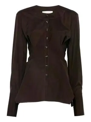 LIBEROWE Long Sleeve Lavinia Top - Brown
