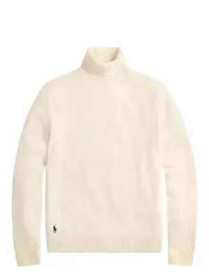Polo Ralph Lauren Embroidered Roll-neck Sweater - Neutrals