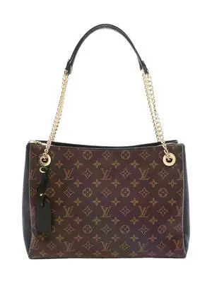 LOUIS VUITTON Monogram Chain Tote Bag - Brown