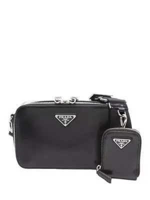 Prada 2010s Leather Shoulder Bag - Black