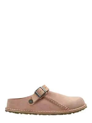 BIRKENSTOCK Buckle Suede Mules - Pink