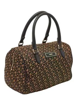 Dkny Monogram Duffle Bag - Brown