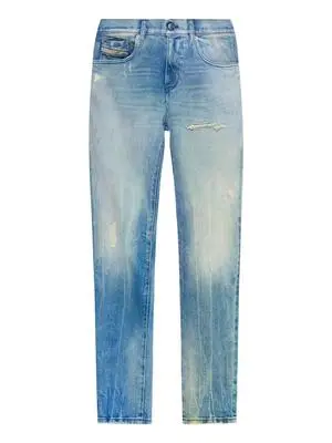DIESEL D-strukt Distressed-effect Jeans - Blue