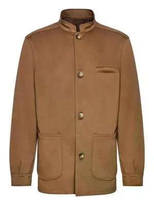 FRANZESE COLLECTION Button Jacket - Brown
