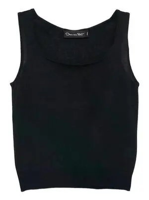Oscar De La Renta Sleeveless Tank Top - Blue