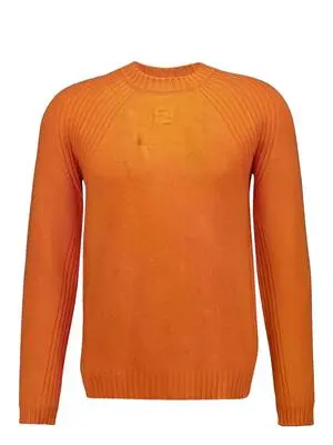 Fendi Long-sleeve Crewneck Sweater - Orange