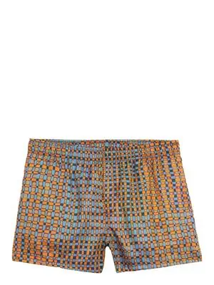 OSKLEN Geometric-pattern Swim Shorts - Blue