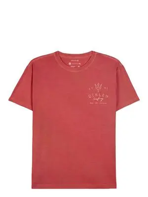 OSKLEN Short-sleeves Scribble-detail T-shirt - Red