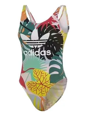 Adidas Tropicalage-print Bodysuit - White