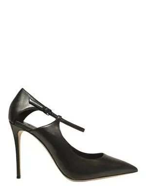 Casadei 100mm Samurai Julia T-strap Stiletto Pumps - Black