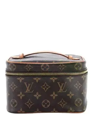 LOUIS VUITTON Vanity Case Monogram Canvas Mini Pouch - Brown
