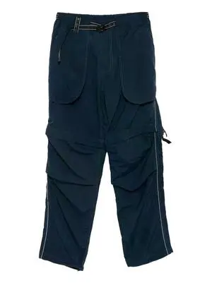 AND WANDER Overlay Taffeta Trousers - Blue