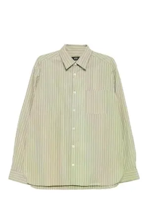 A.p.c. Striped Pocket Shirt - Green