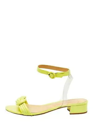 ALEXANDRE BIRMAN Vicky Ankle-strap Knot-detail Sandals - Yellow