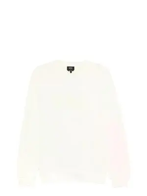 A.p.c. Logo Crew-neck Sweatshirt - Yellow