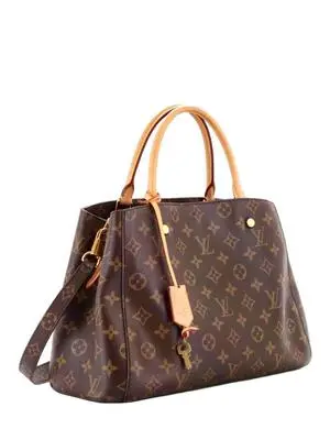 LOUIS VUITTON Montaigne Monogram Canvas Mm Tote Bag - Brown