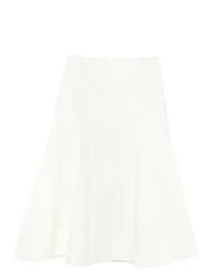 RÓHE A-line Midi Skirt - White