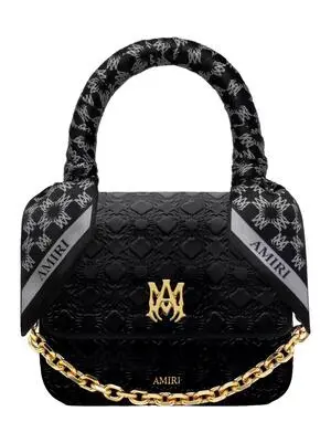 Amiri Micro Ma Quad Embossed Tote Bag - Black