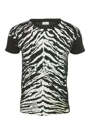 Saint Laurent Animal-print T-shirt - Black