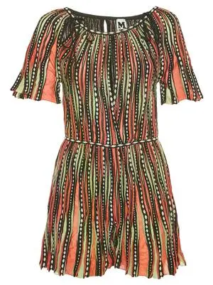 Missoni Knitted Mini Dress - Orange