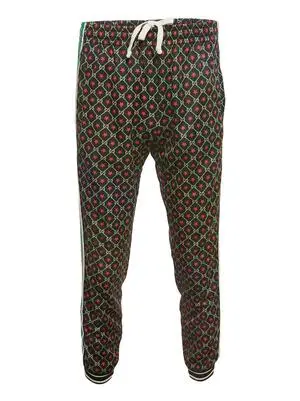 Gucci Gg Star Print Track Pants - Black