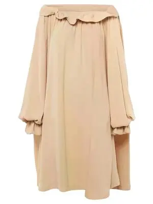 MAISON MARGIELA Oversized Ruffle Dress - Neutrals