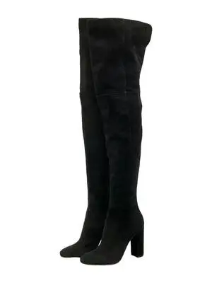 GIANVITO ROSSI Knee-high Suede Boots - Black