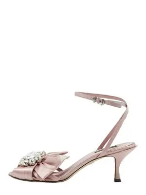 Dolce & Gabbana Keira Bow-embellished Sandals - Pink