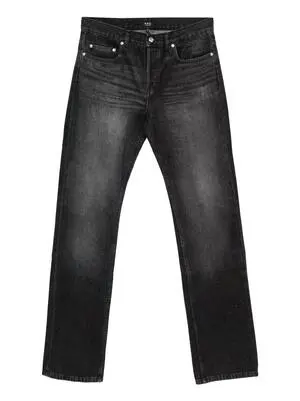 A.p.c. Faded Five-pocket Jeans - Black