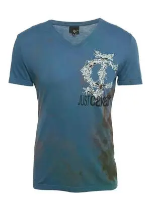 Just Cavalli V-neck T-shirt - Blue