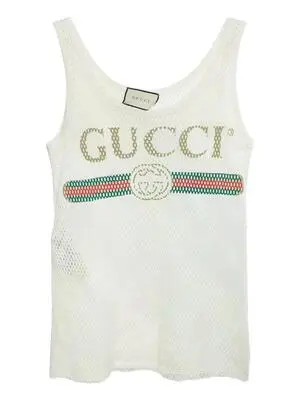 GUCCI Logo Print Tank Top