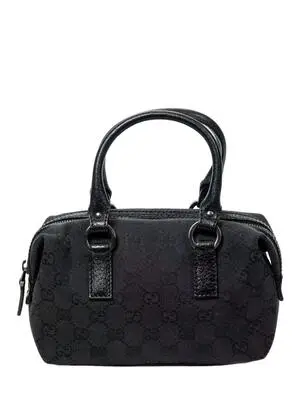 Gucci Gg Monogram Tote Bag - Black