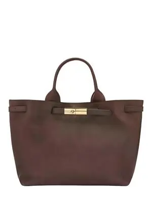 Longchamp Le Roseau Large Tote Bag - Brown
