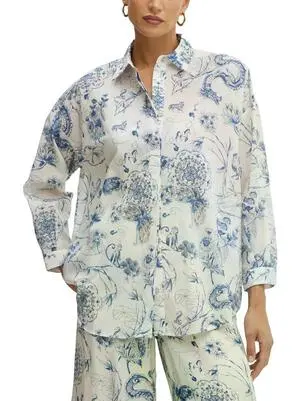 FRACOMINA Floral-print Shirt - White