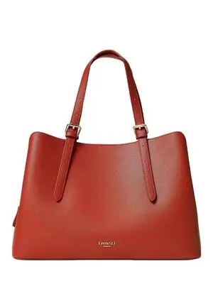 TWINSET Buckle Strap Tote Bag - Red