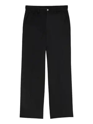 MAISON MARGIELA Frayed-waistband Trousers - Black