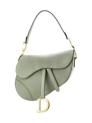Dior Saddle Handbag Leather Medium - Green