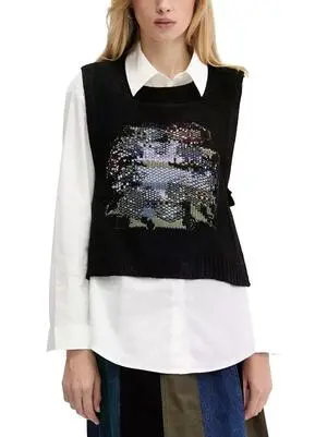 Desigual Buttoned Shirt Set - Black