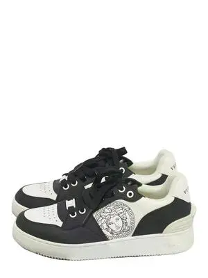 Versace Medusa Leather Sneakers - Black