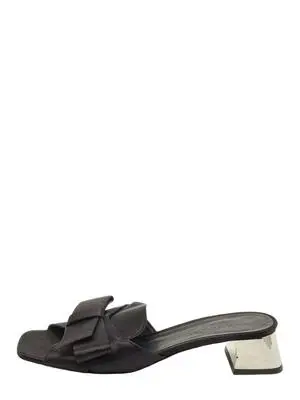 Burberry Bow-detail Sandals - Black