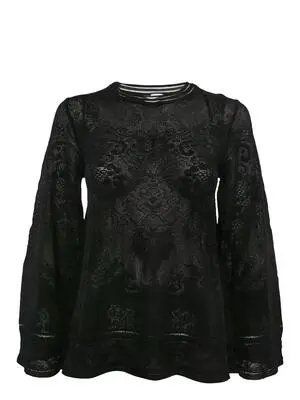 Missoni Flared Floral Blouse - Black
