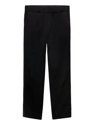 Prada Logo-plaque Trousers - Black