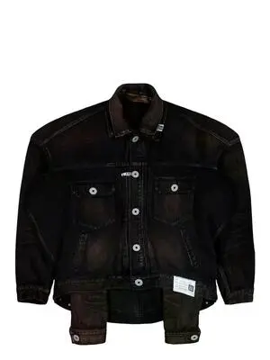 Mihara Yasuhiro Layered Denim Jacket - Black