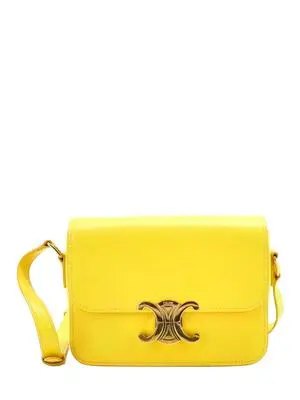 Celine Triomphe Teen Crossbody Bag - Yellow