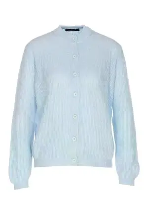 Fabiana Filippi Sequin Embellished Crew-Neck Cardigan Blue