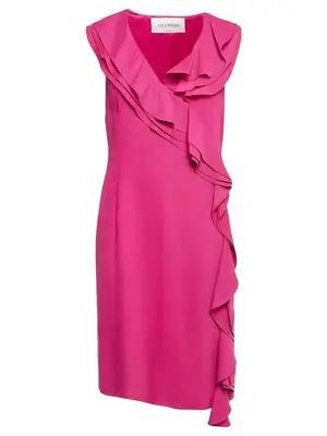 Valentino Garavani Ruffled Sleeveless Dress - Pink