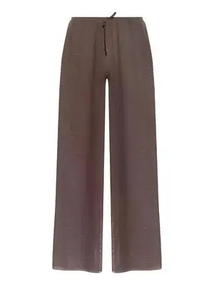 Bond Eye Drawstring-fastening Trousers - Brown